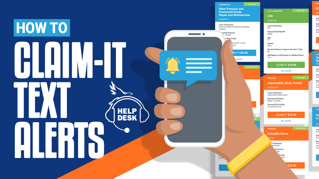 How to Sign up for Claim-it Text Alerts